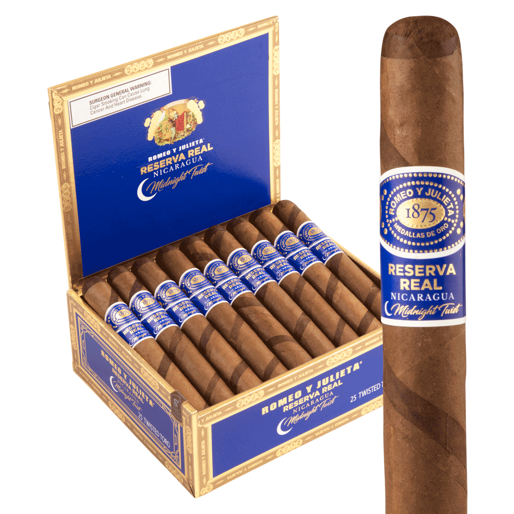 Romeo y Julieta Reserva Real Nicaragua Midnight Twist Twisted Toro ...