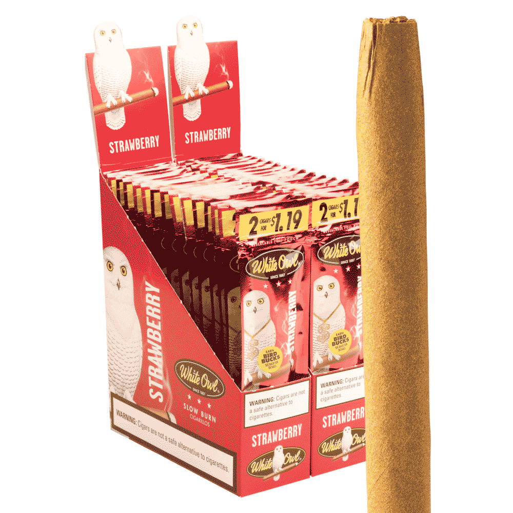 White Owl Strawberry Cigarillos Wholesale Cigars | Santa Clara Cigars