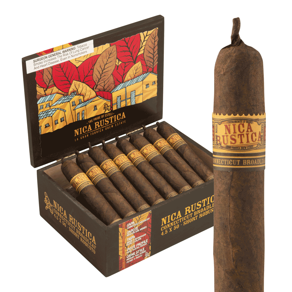 Nica Rustica Broadleaf Short Robusto Wholesale Cigars | Santa Clara Cigars