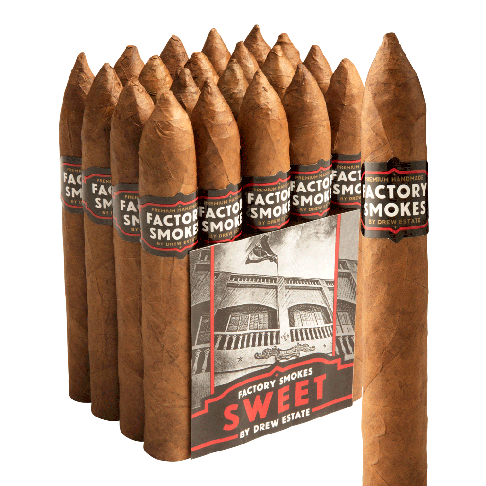 Factory Smokes by Drew Estate Belicoso Sweets Cigars | SantaClaraCigars