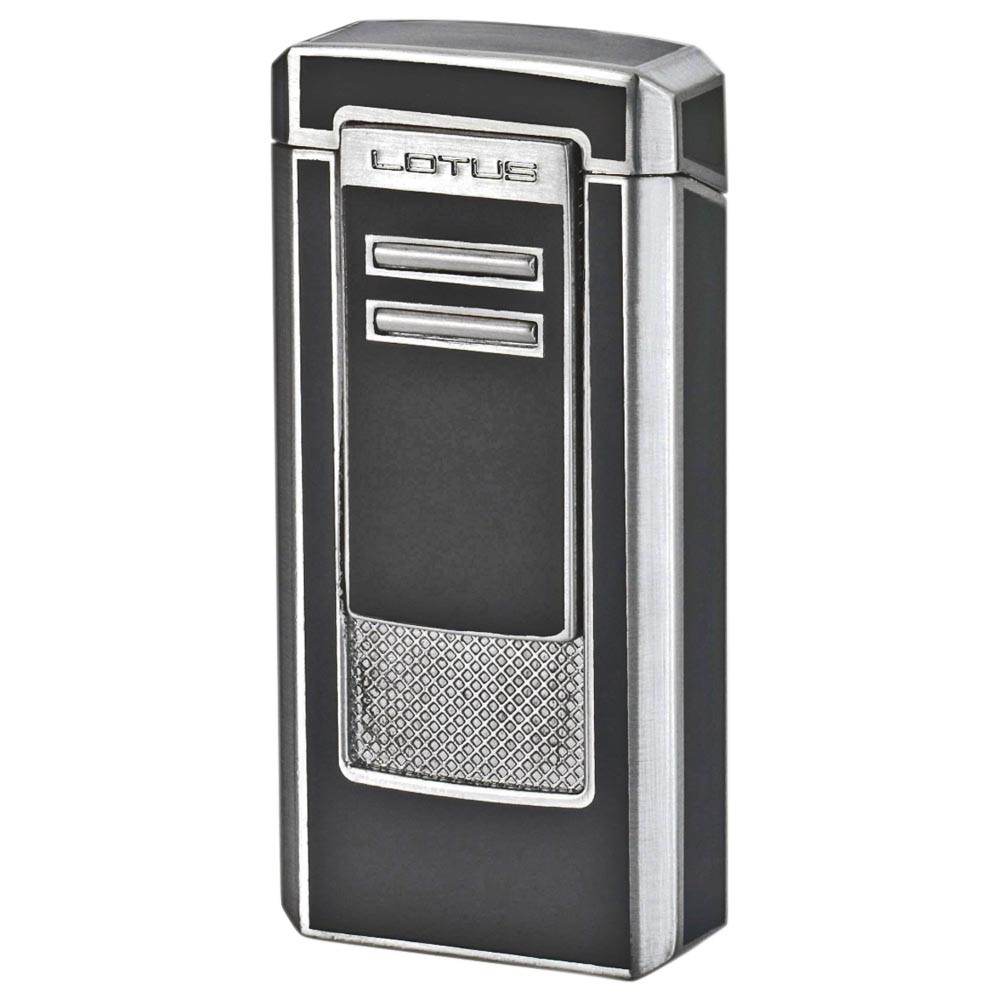 Lotus Cigar Lighters Commander Triple Torch Black and Gunmetal ...