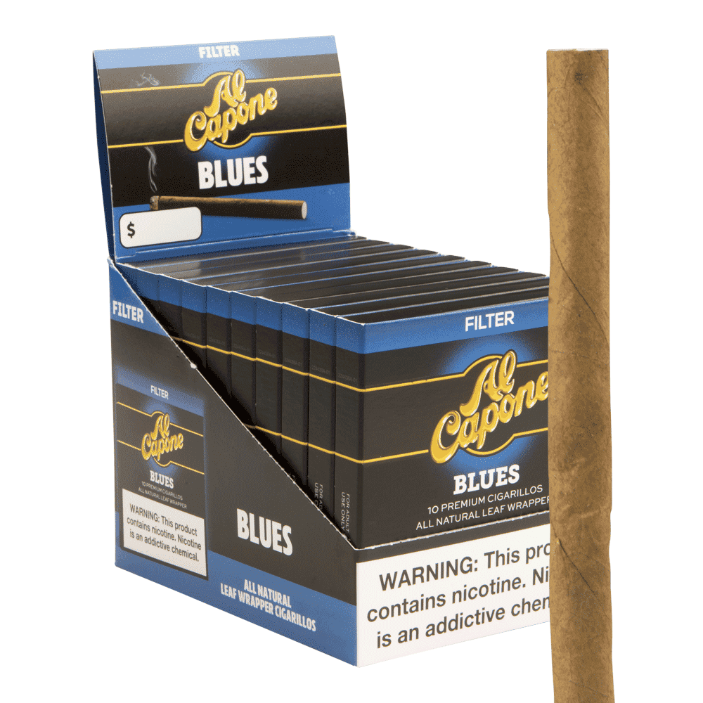 Al Capone Cigarillos Blues Filtered Wholesale Cigars | Santa Clara Cigars