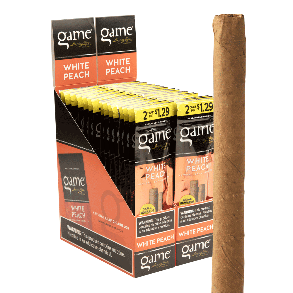 Garcia y Vega Game Cigarillo White Peach Wholesale Cigars | Santa Clara ...